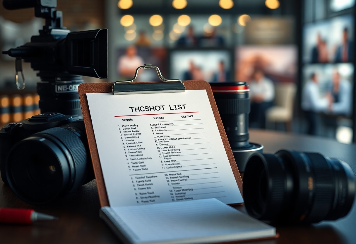 Creating A Shot List - How To Ensure You Capture Every Important Moment ...